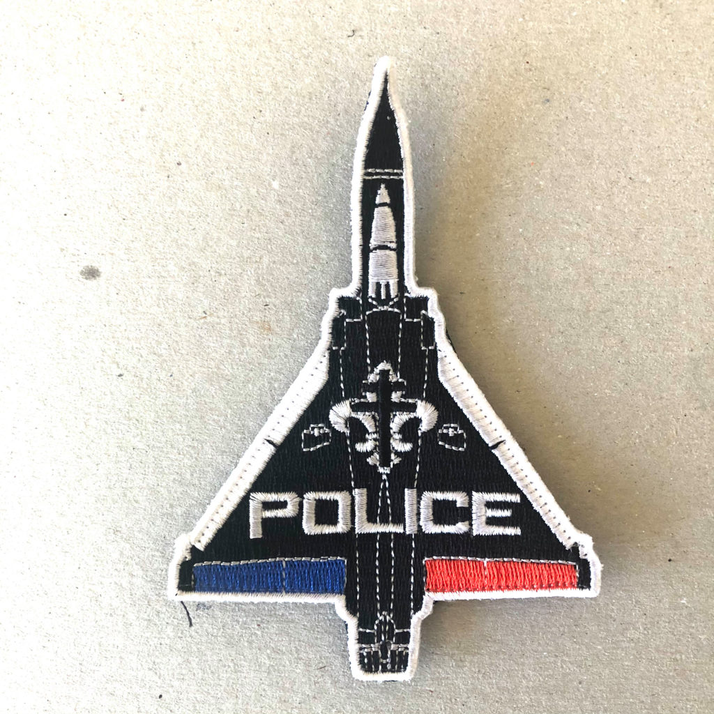Patch Unique Silhouette Mirage 2000 Police - GUSTOSHOP OFFICIEL