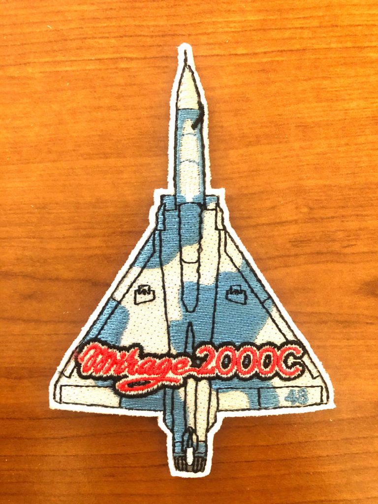 Patch Sihouette Mirage 2000C N°48 - GUSTOSHOP OFFICIEL